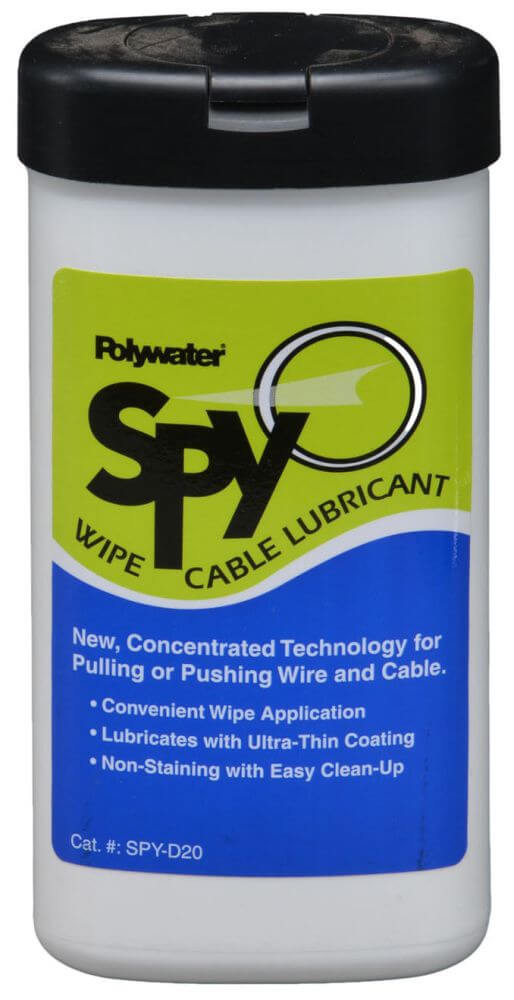 Polywater® SPY-D20 SPY™ Lubricant 20-Ct Wipe Canister - Powertech ...
