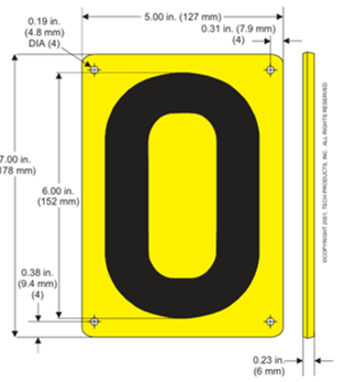 Tech Products EVERLAST 6 inch Pole and Cable Identification Tags ...